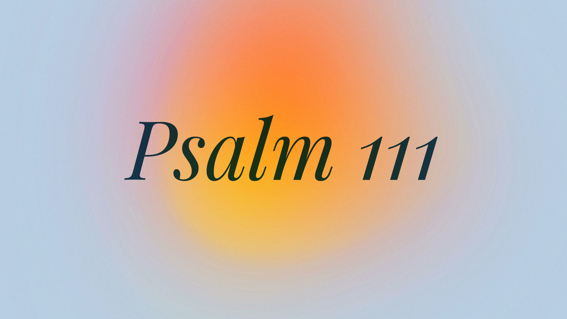 Danken & Loben zeugt von Leben von oben I Psalm 111 I Martin Manten ...